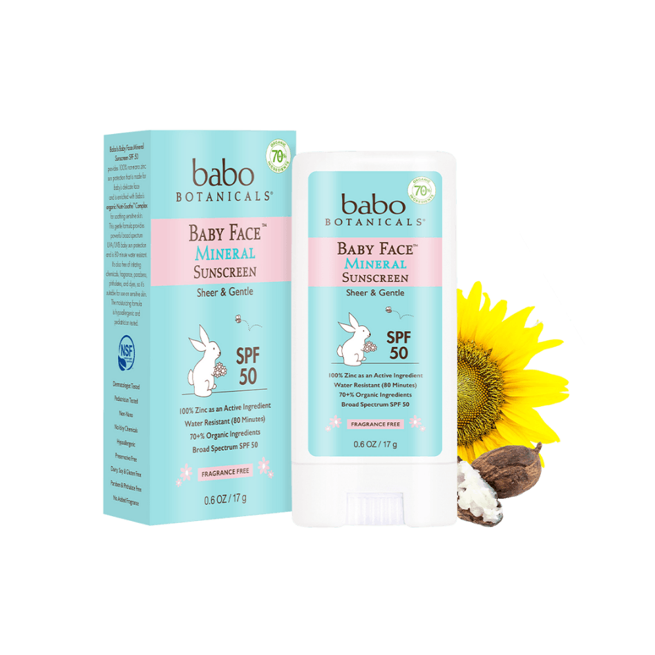 Babo Botanicals ~ Baby Face Mineral Sunscreen Stick (SPF 50) – MADE ...