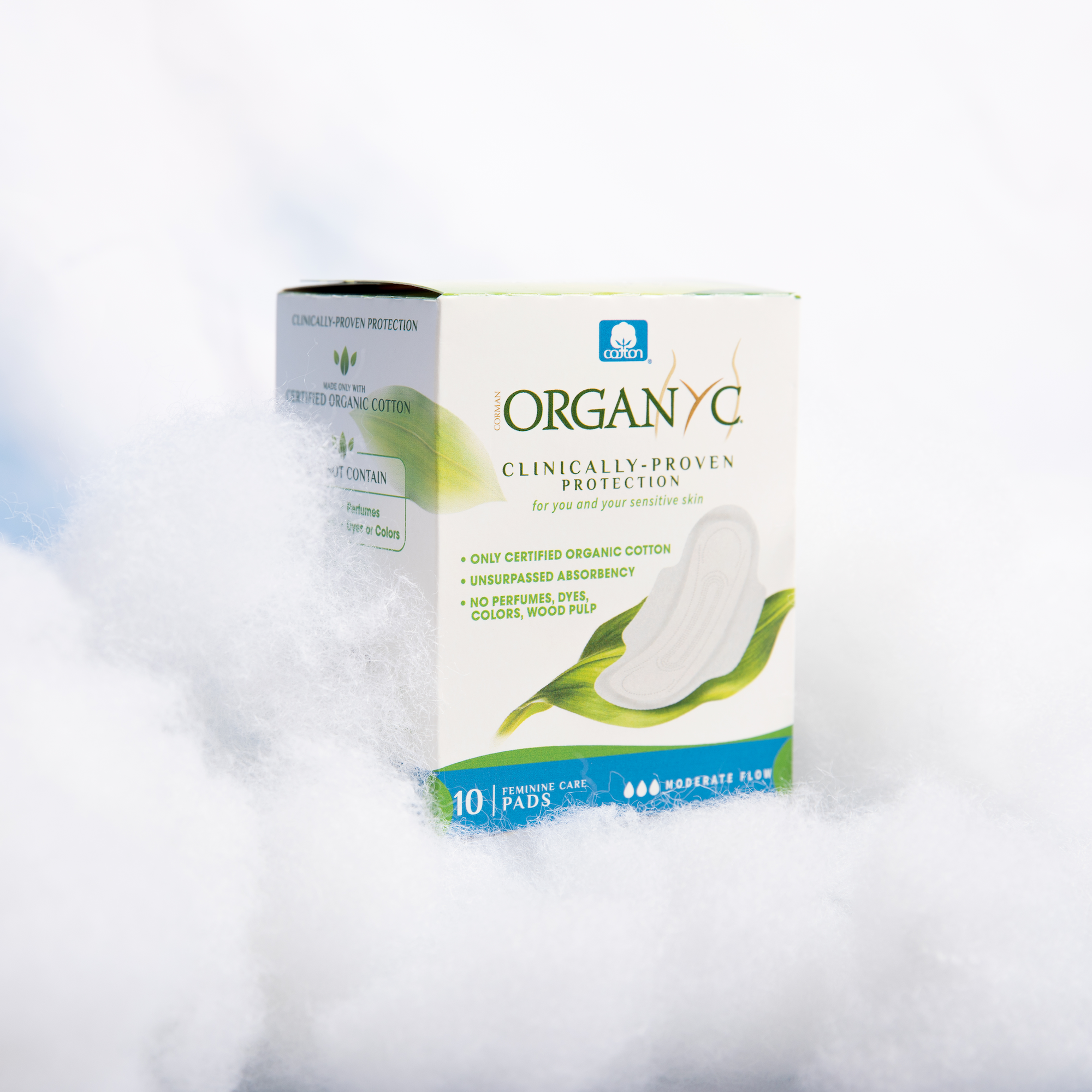 Organyc - Menstrual Pads (Moderate Flow) – MADE SAFE a program of ...